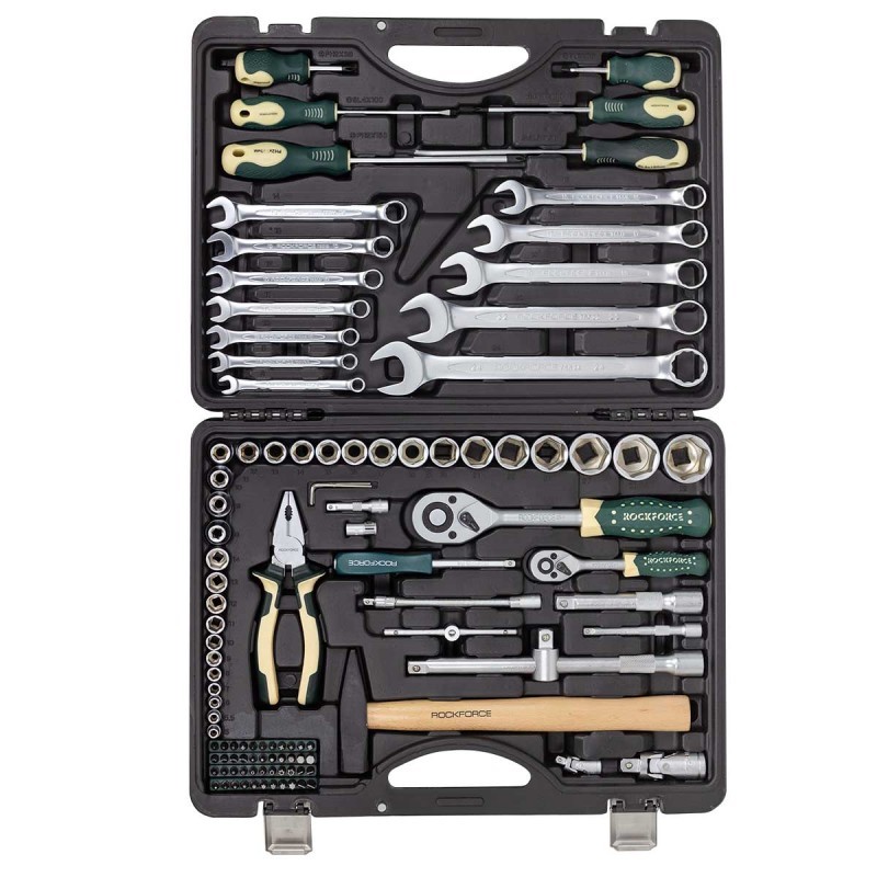 ГЕДОРЕ 1/2", 1/4" 110 ЧАСТИ ROCKFORCE - Tools Depo