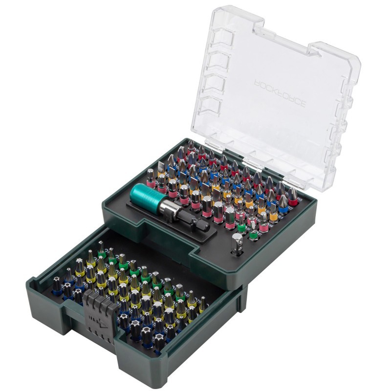 МИНИ КОМПЛЕКТ БИТОВЕ 102 ЧАСТИ ROCKFORCE - Tools Depo
