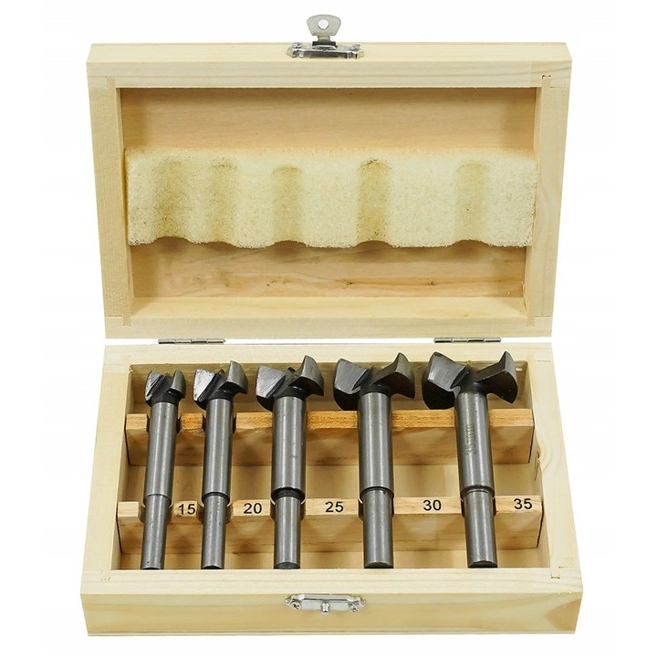 КОМПЛЕКТ ФРЕЗЕРИ ЗА ДЪРВО 15 - 35 ММ 5 ЧАСТИ VOREL BY TOYA - Tools Depo